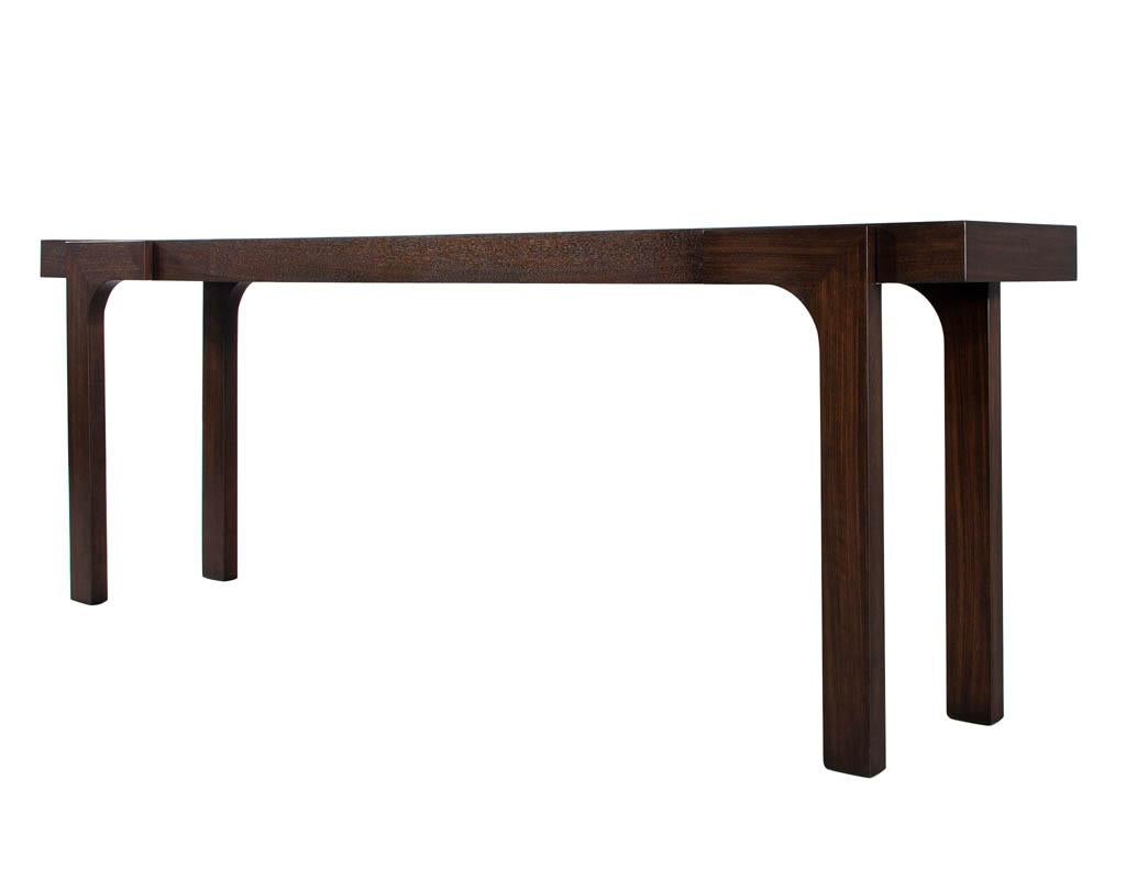Modern Walnut Console Table For Sale at 1stDibs