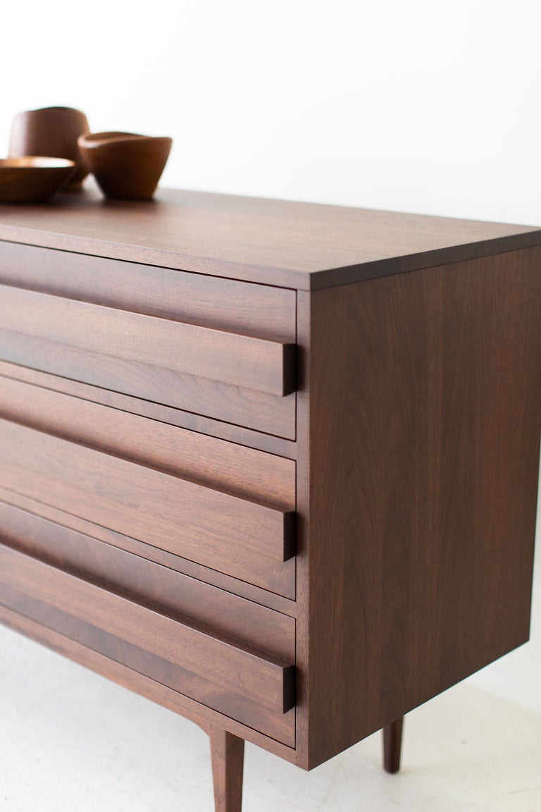 Modern Walnut Dresser For Sale at 1stDibs