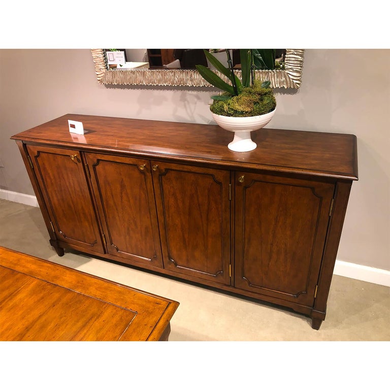 Modern Walnut Finish Buffet For Sale at 1stDibs