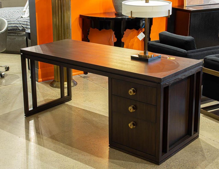 Modern Walnut Office Desk For Sale at 1stDibs