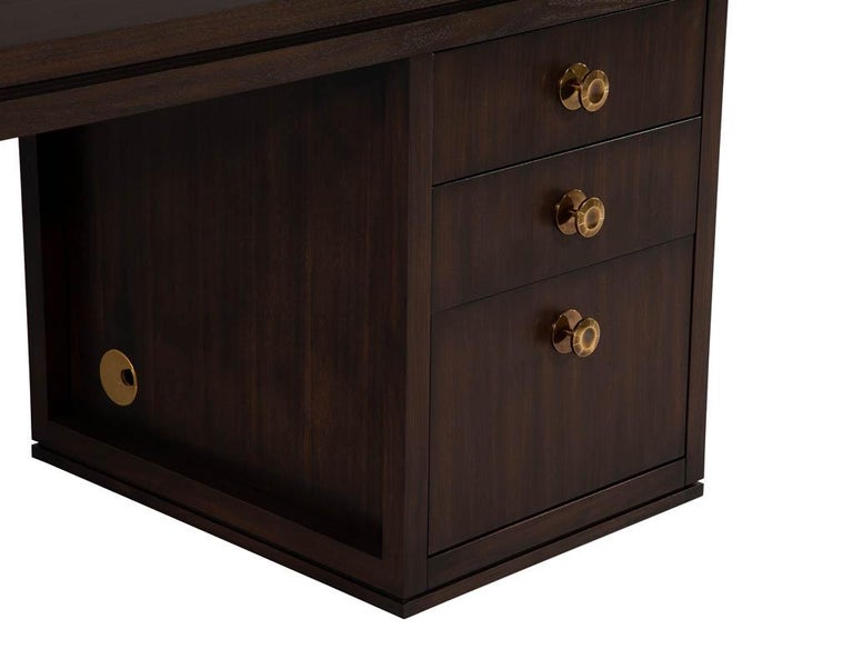 Modern Walnut Office Desk For Sale at 1stDibs