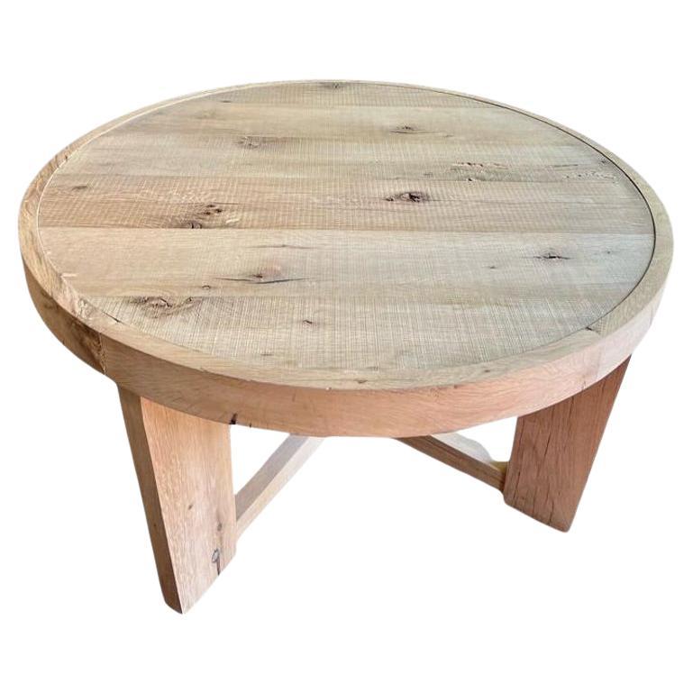 Modern Handmade White Oak Center Table For Sale at 1stDibs