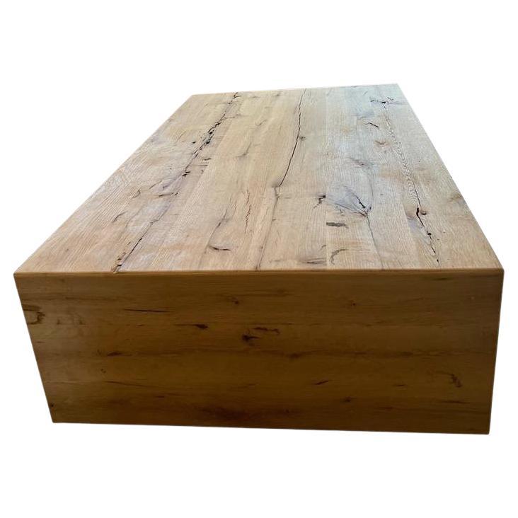 Modern White Oak Handmade Console Table For Sale at 1stDibs