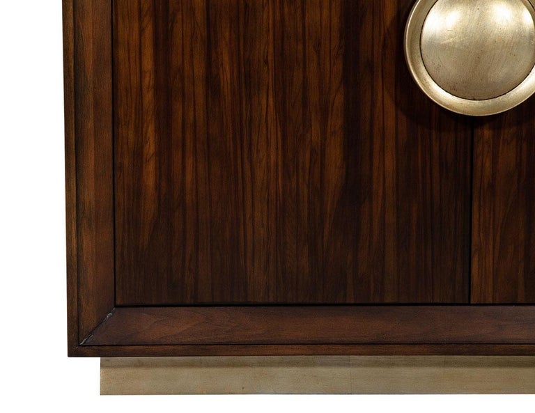 Modern Zebra Wood Commode Server Cabinet at 1stDibs