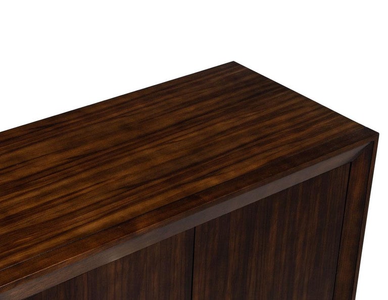 Modern Zebra Wood Commode Server Cabinet at 1stDibs