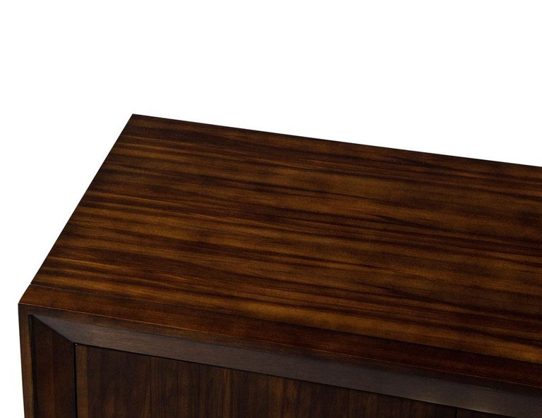Modern Zebra Wood Commode Server Cabinet at 1stDibs