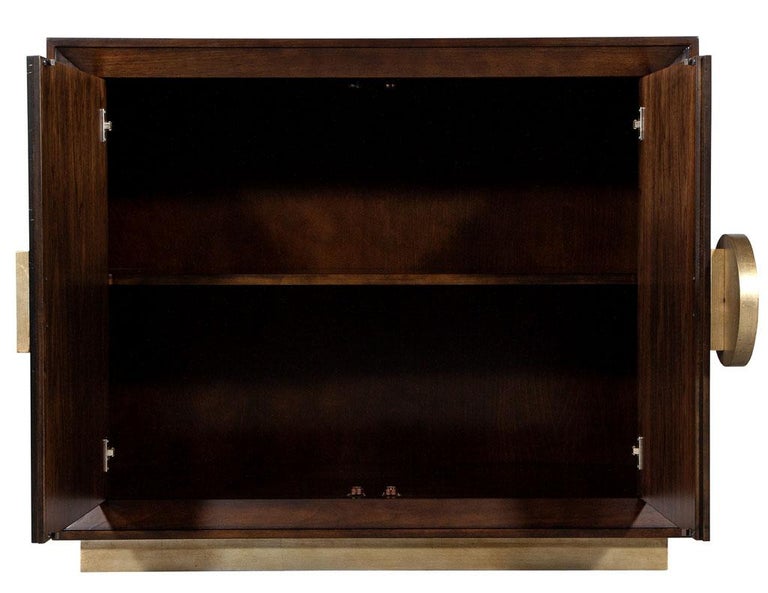 Modern Zebra Wood Commode Server Cabinet at 1stDibs