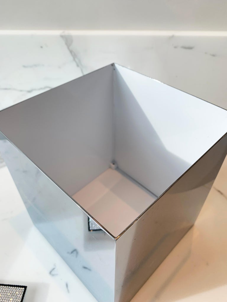 Chrome Plated Bath Bin's with Swarovski Crystal Lid Zodiac London For ...