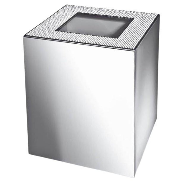 Chrome Plated Bath Bin's with Swarovski Crystal Lid Zodiac London For ...