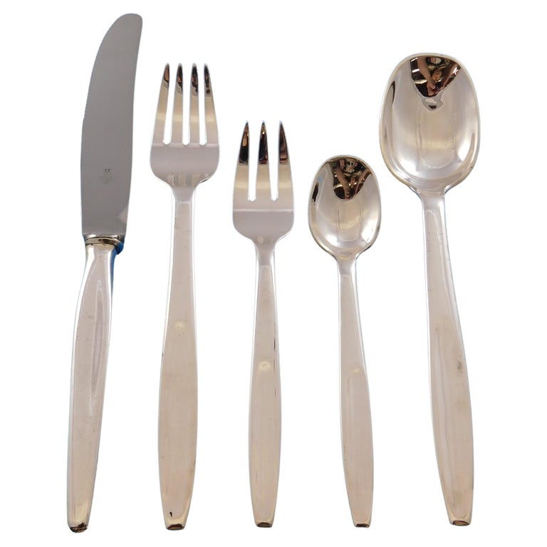 Moderne by Antonio Pineda Mexican Sterling Silver Flatware Set Service ...