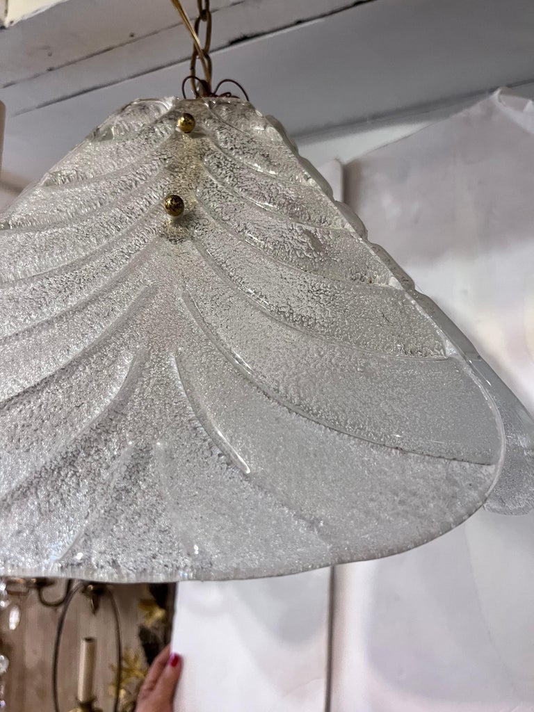 Moderne Glass Light Fixture For Sale at 1stDibs
