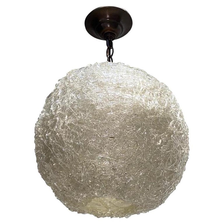 Moderne Lucite Pendant Light Fixture For Sale at 1stDibs