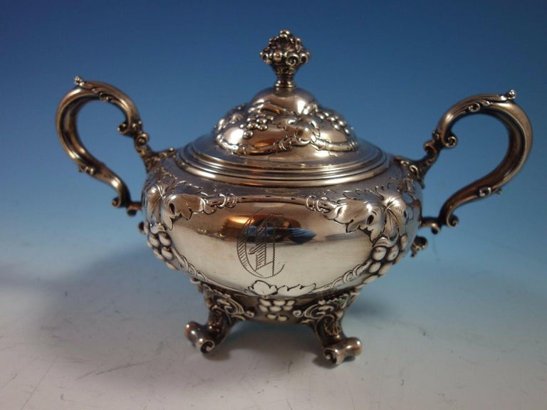 Modernic by Gorham Sterling Silver Tea Set 6-Piece and Tray #1818B ...