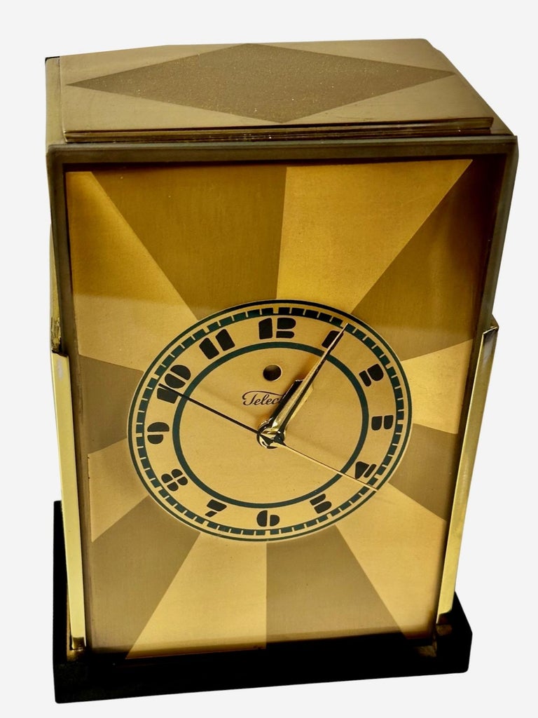 Modernique Clock by Paul Frankl Art Deco Skyscraper Telechron Clock ...