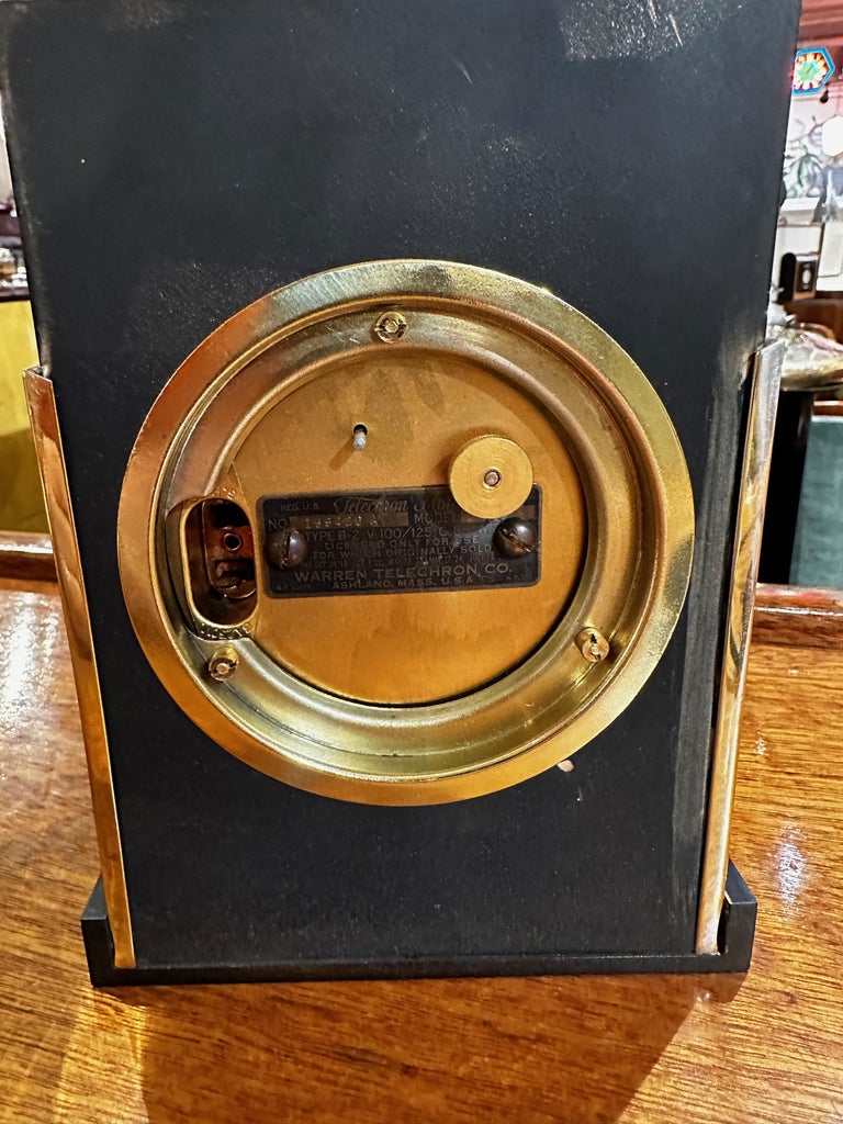 Modernique Clock by Paul Frankl Art Deco Skyscraper Telechron Clock ...