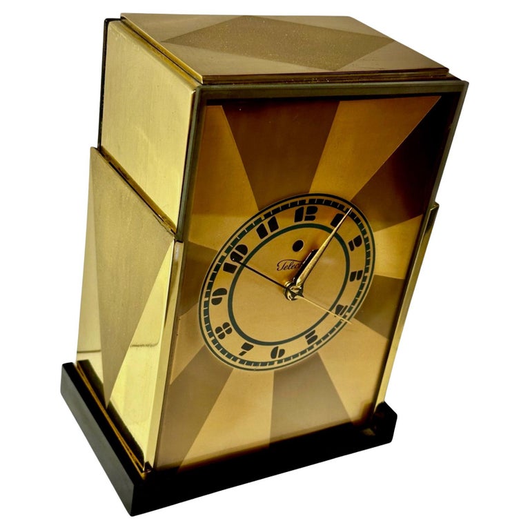Modernique Clock by Paul Frankl Art Deco Skyscraper Telechron Clock ...