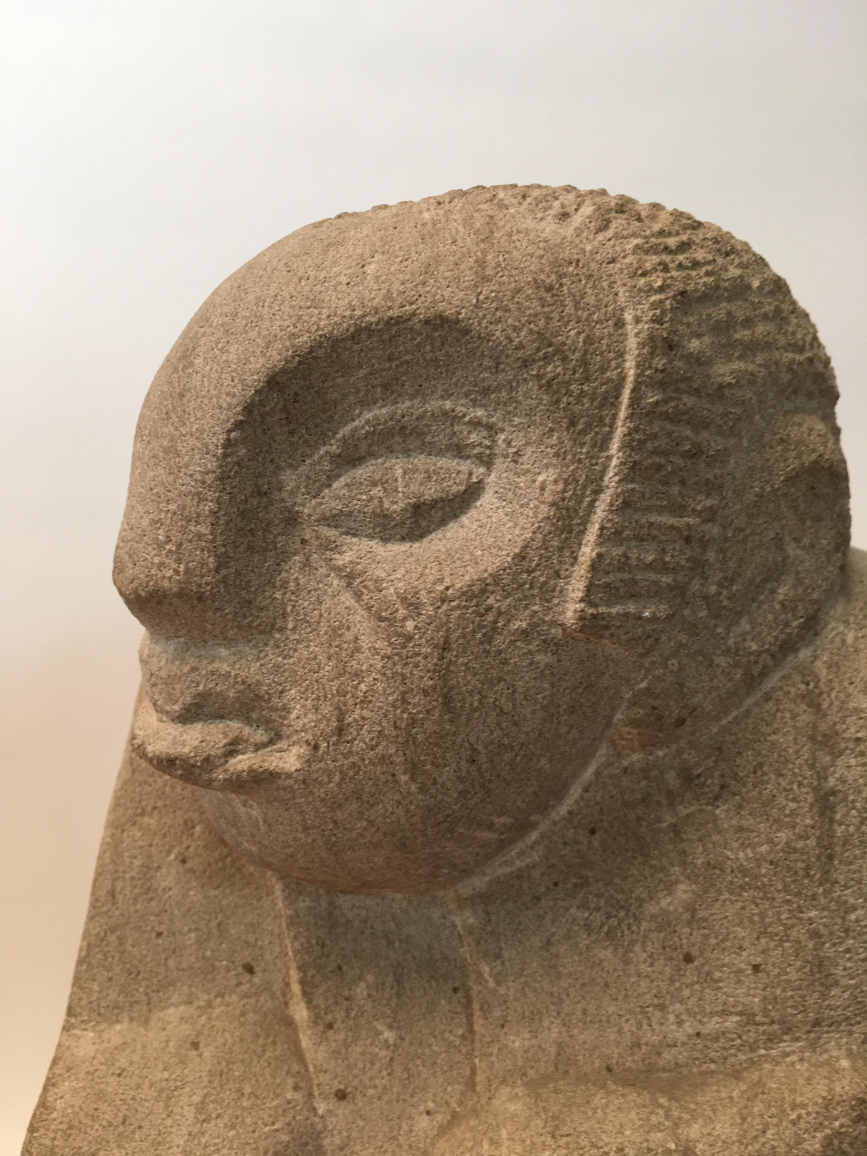 Modernist 1950s Limestone Shona Musician Sculpture For Sale at 1stDibs ...