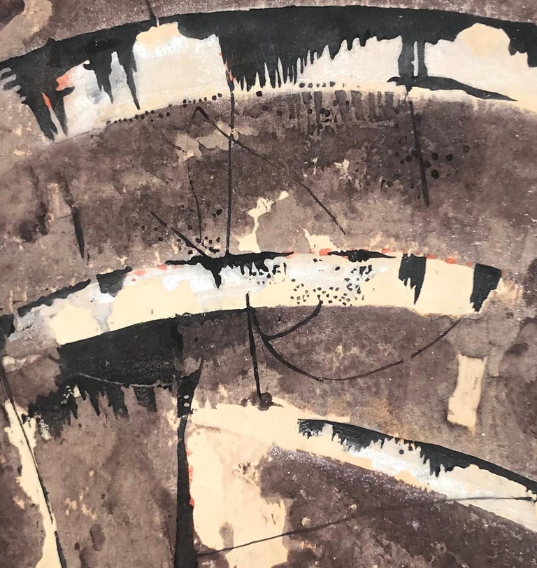 Modernist 1960s Japanese Woodblock Print, Shinichi Takahashi For Sale ...