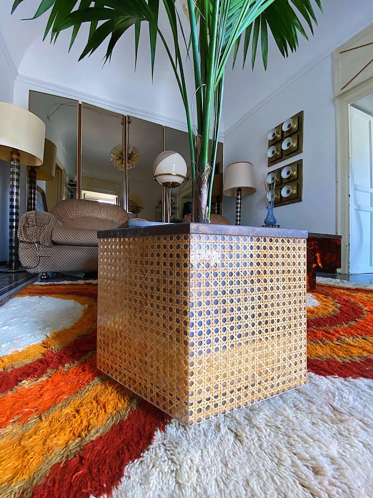 Modernist 1970s Lucite plant holder designed for Christian Dior home ...