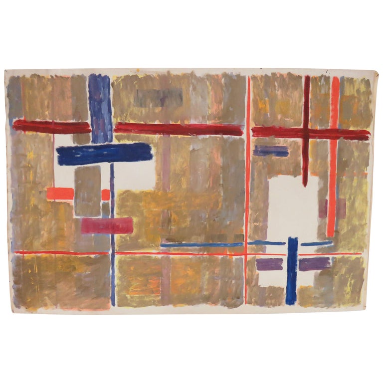 Modernist Abstract Painting by Phillip Callahan, circa 1960s at 1stDibs