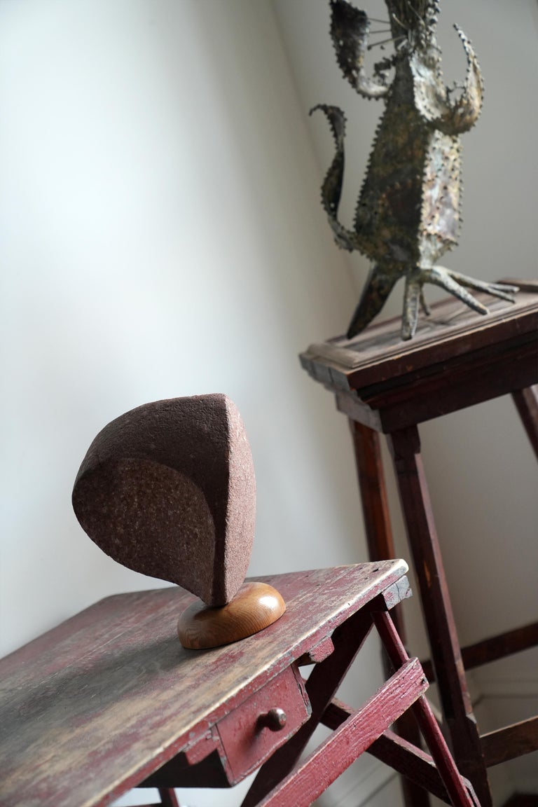 Modernist Abstract Stone Sculpture For Sale at 1stDibs