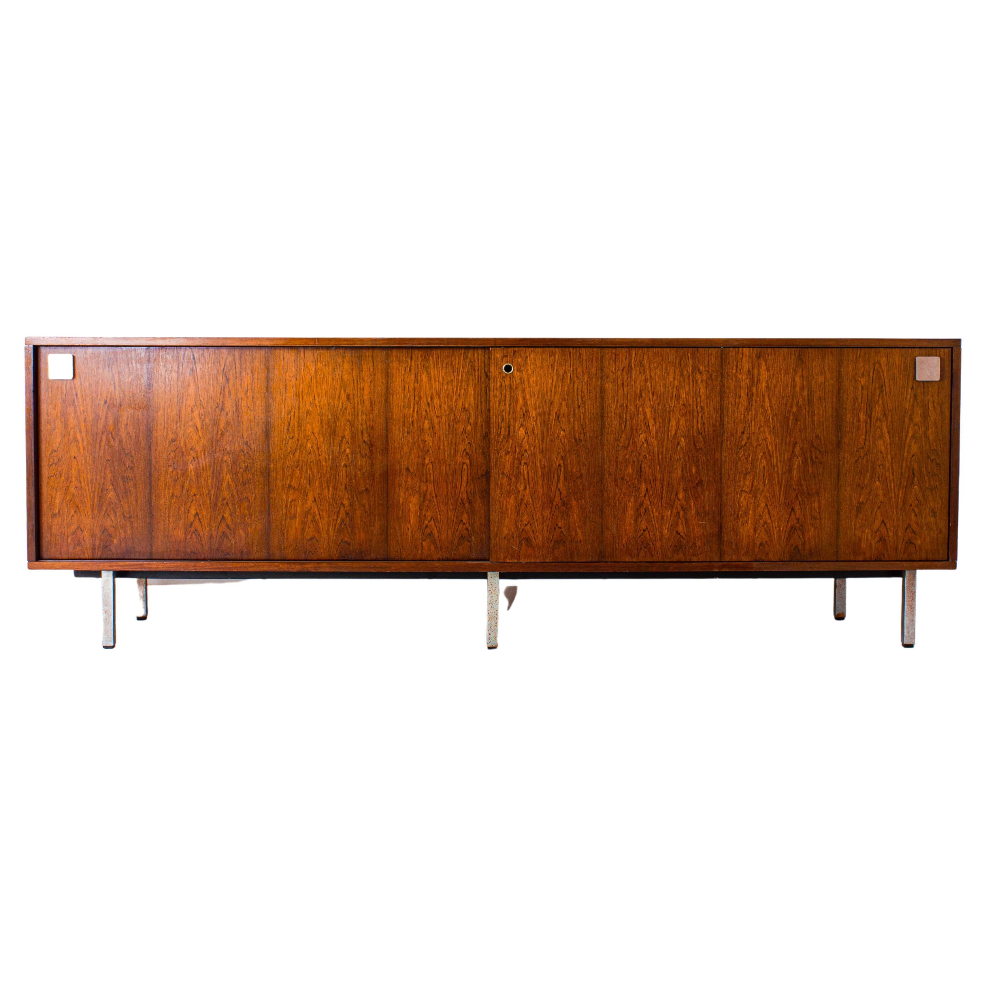 Oswald Vermaercke Paola V-Form Sideboard Teak 1959 at 1stDibs