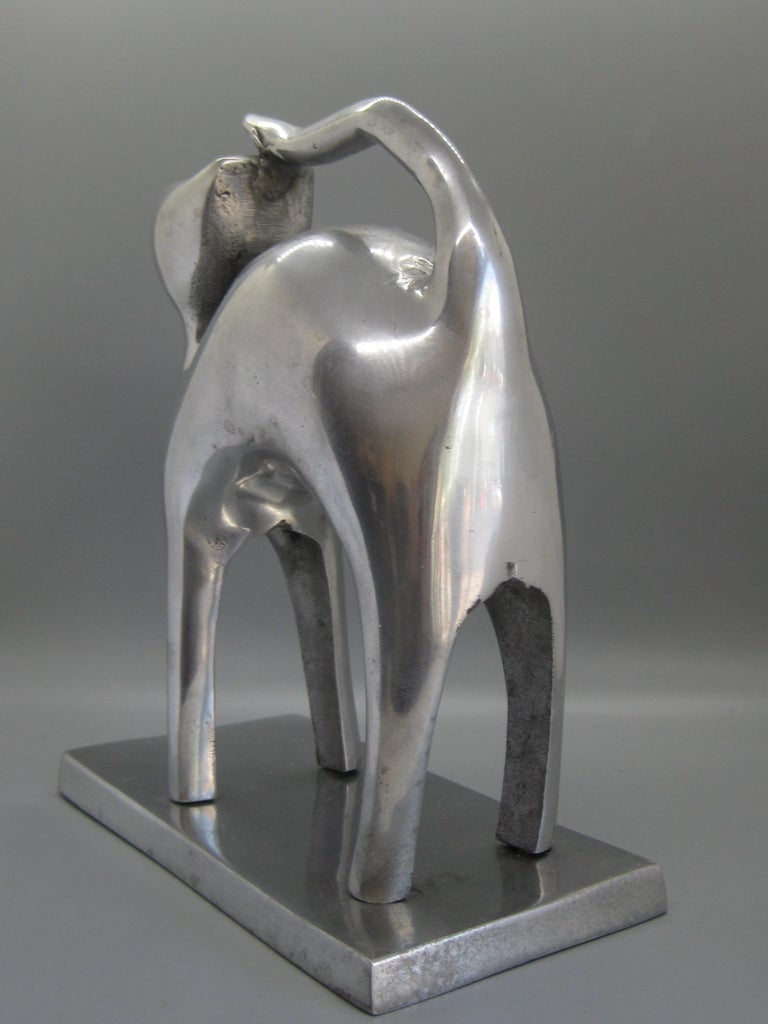 Modernist Aluminum Cat Abstract Figural Sculpture For Sale at 1stDibs ...