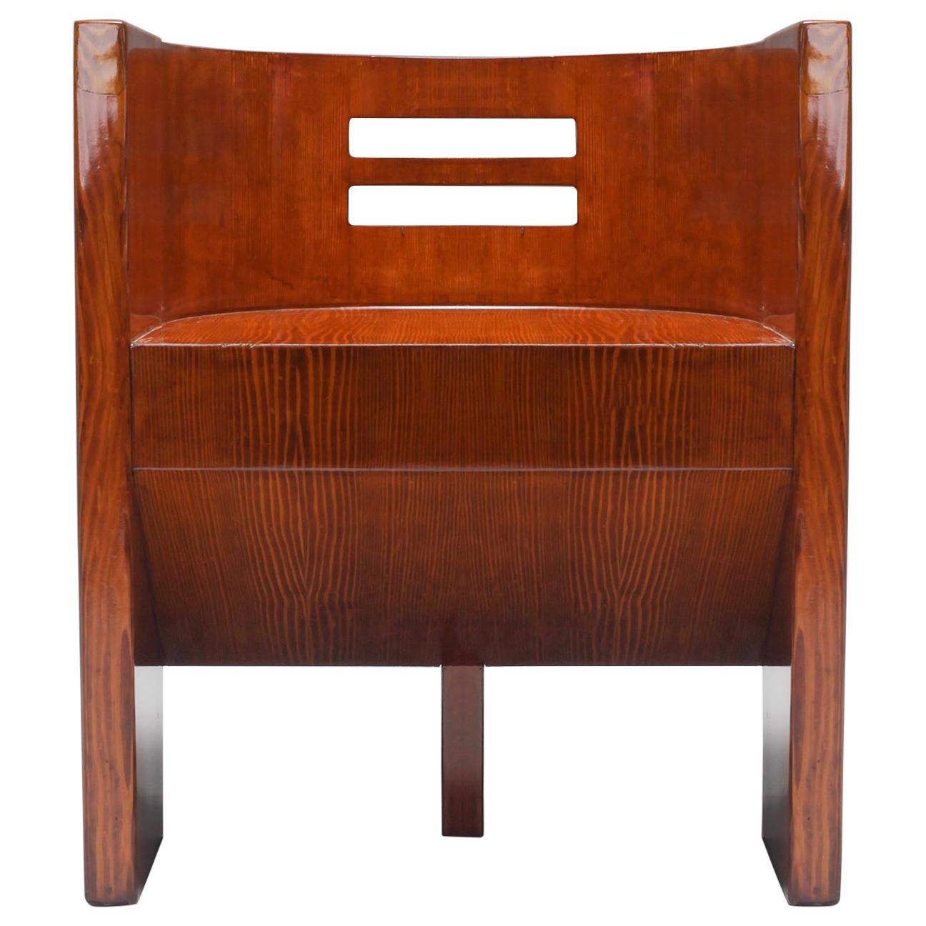 René Gabriel Armchairs in Oak, Mid-Century Modern, France, 1950s For ...