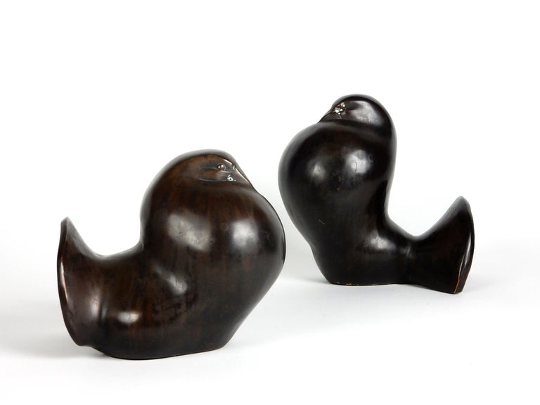 Modernist Art Bronze Dove Sculptures For Sale at 1stDibs