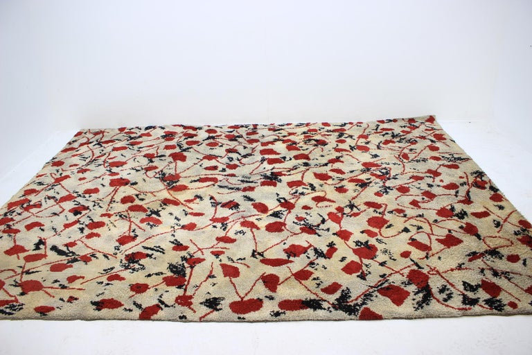 Modernist Art Organic Carpet or Rug, 1950 For Sale at 1stDibs