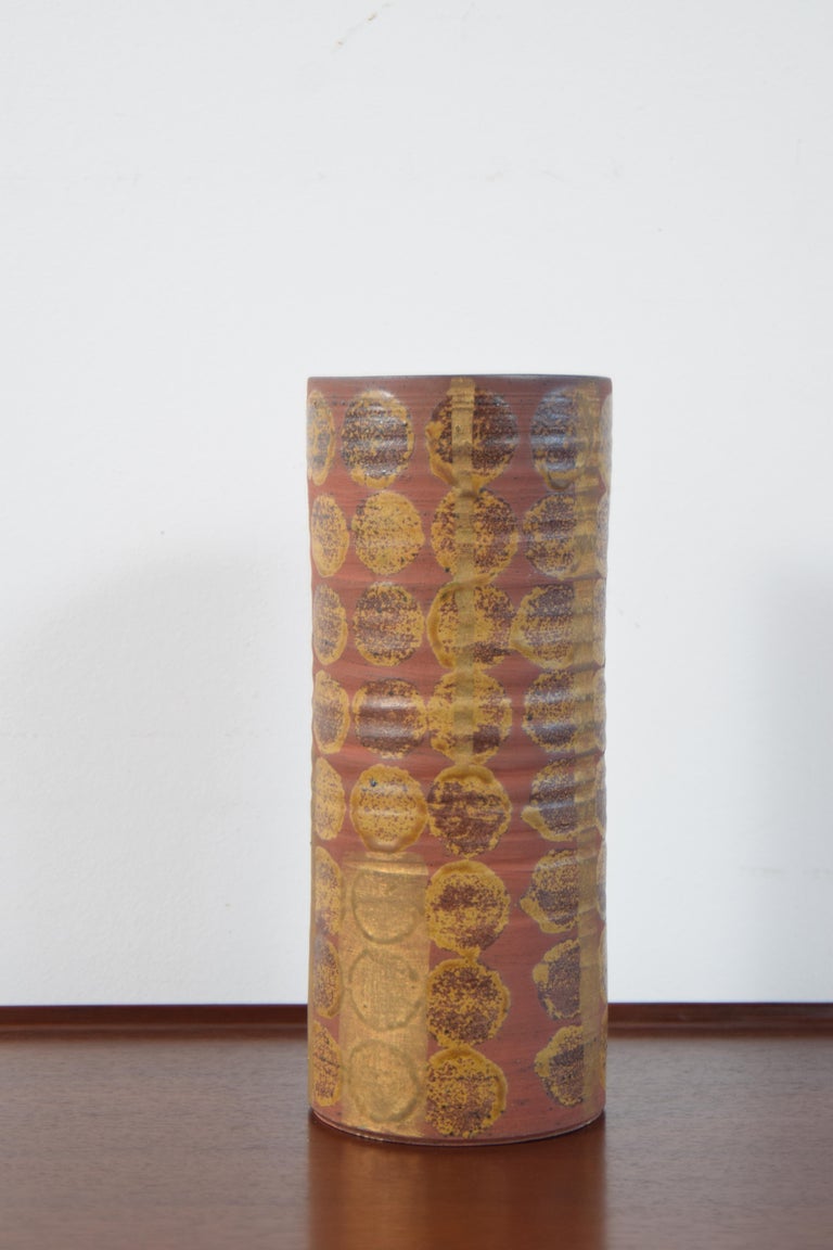 Modernist Asian Pottery Vase at 1stDibs