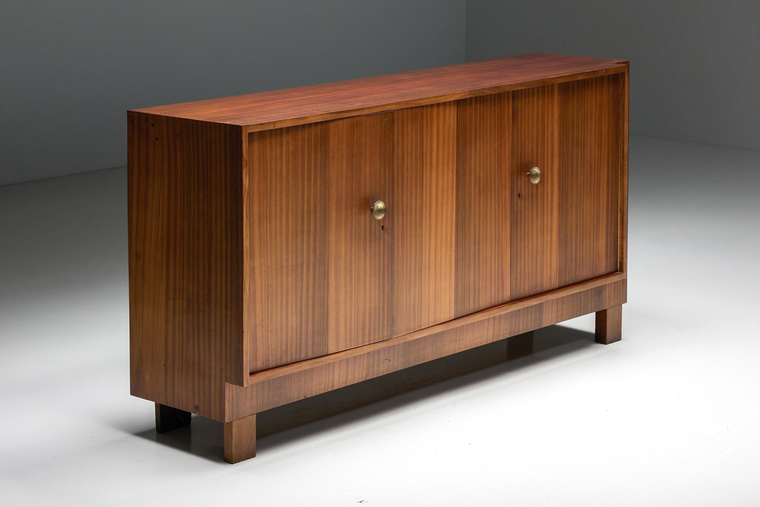 Modernist Avant-Garde Sideboard by John Van Zeeland, Belgium, 1933 For ...