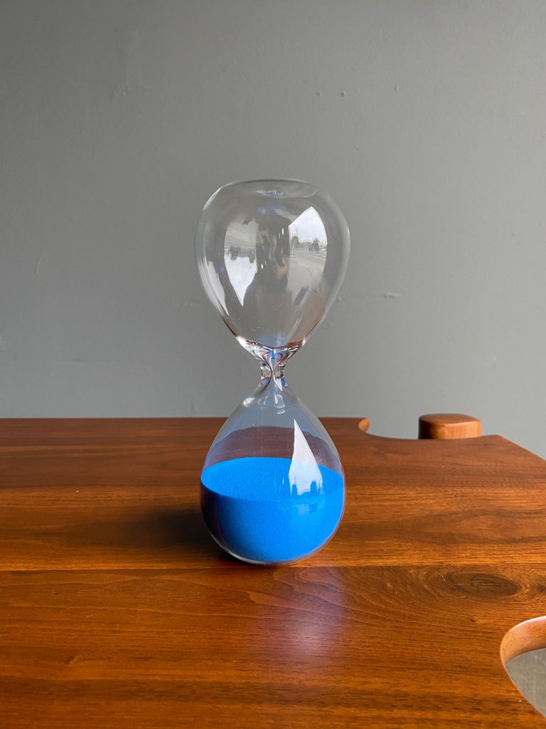 Modernist Blue Hourglass 1990s At 1stdibs