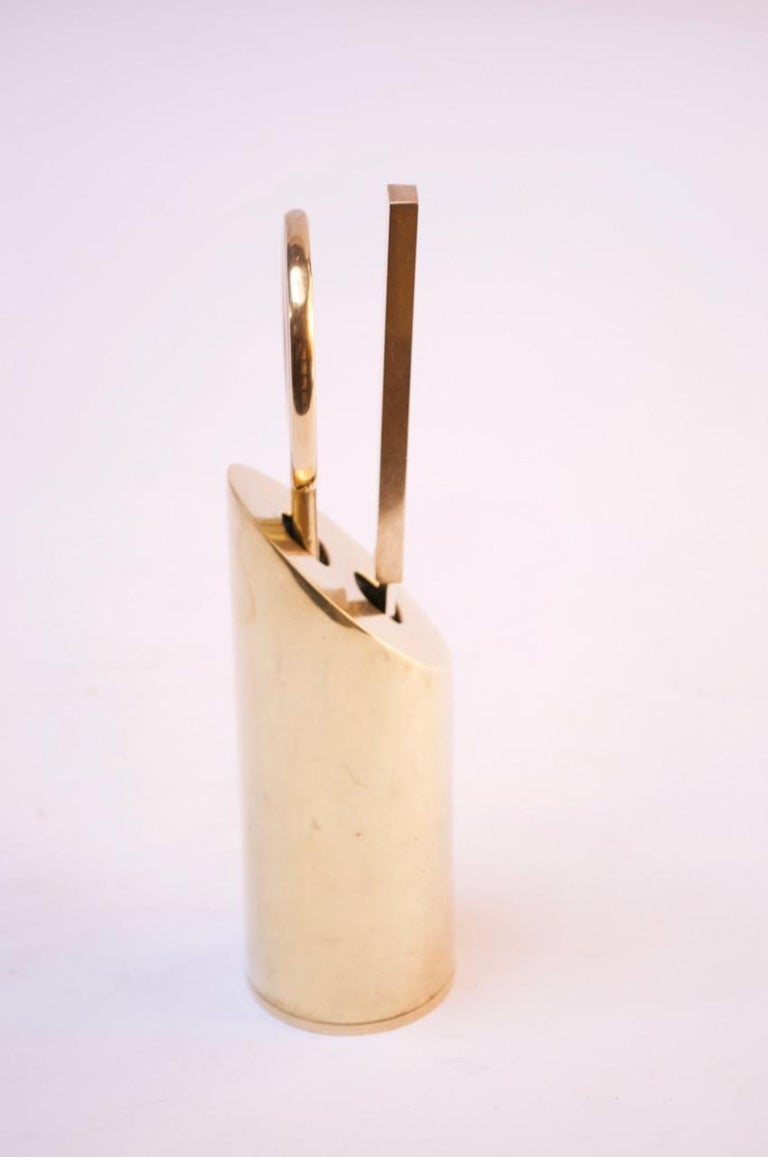 Modernist Brass Desk Set with Letter Opener and Scissors at 1stDibs ...