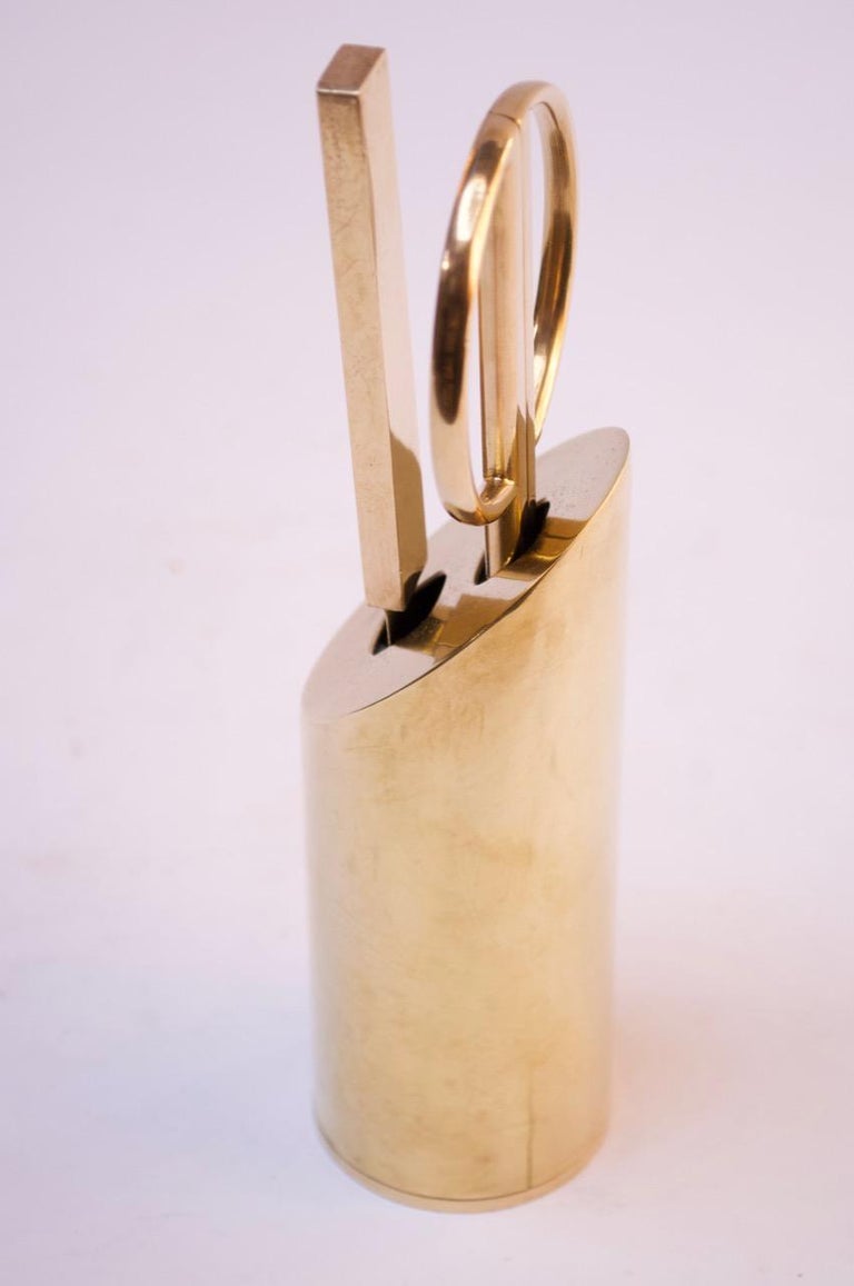 Modernist Brass Desk Set with Letter Opener and Scissors at 1stDibs ...