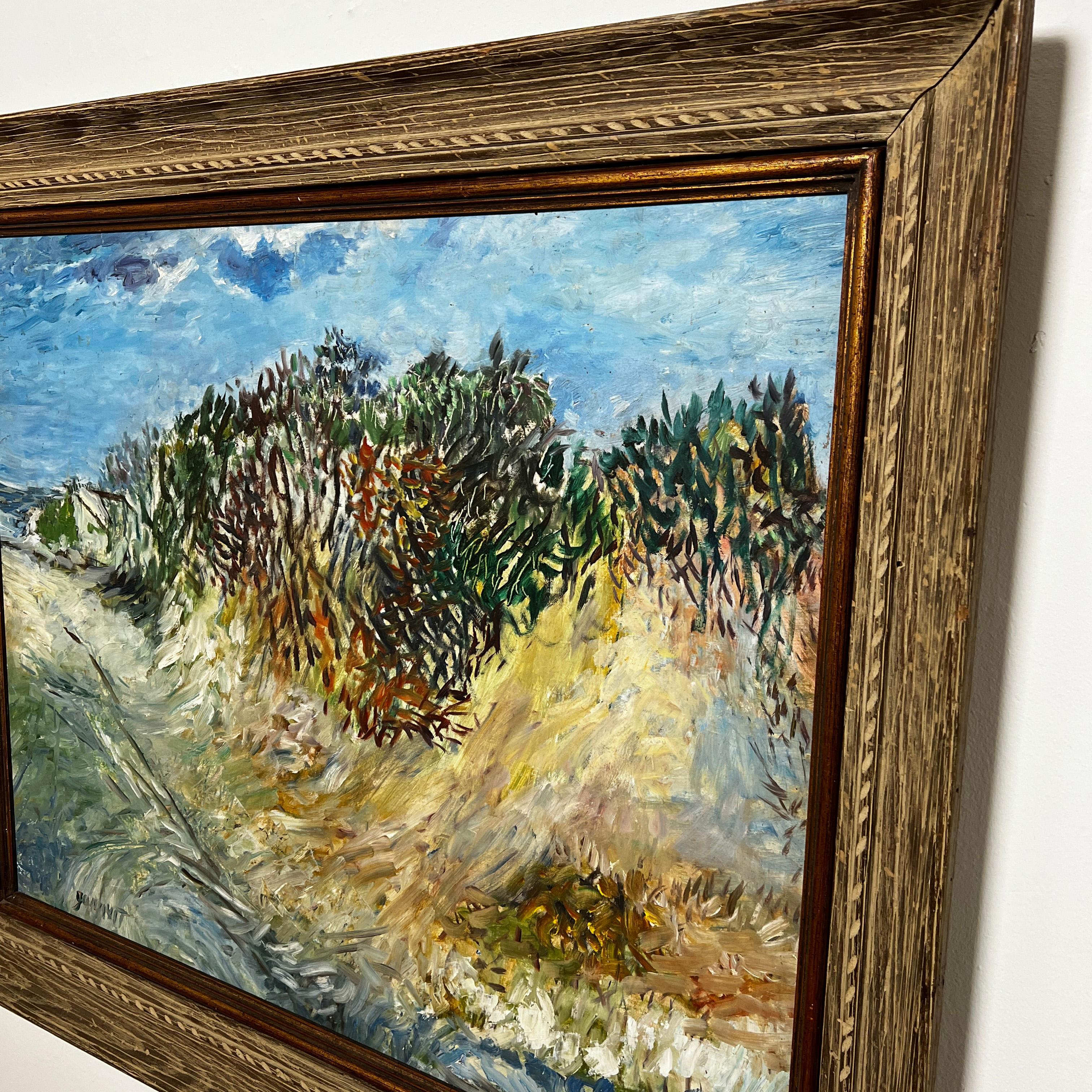 Modernist Cape May Beach Dunes Painting by Adams Wirt Garrett, Dated ...