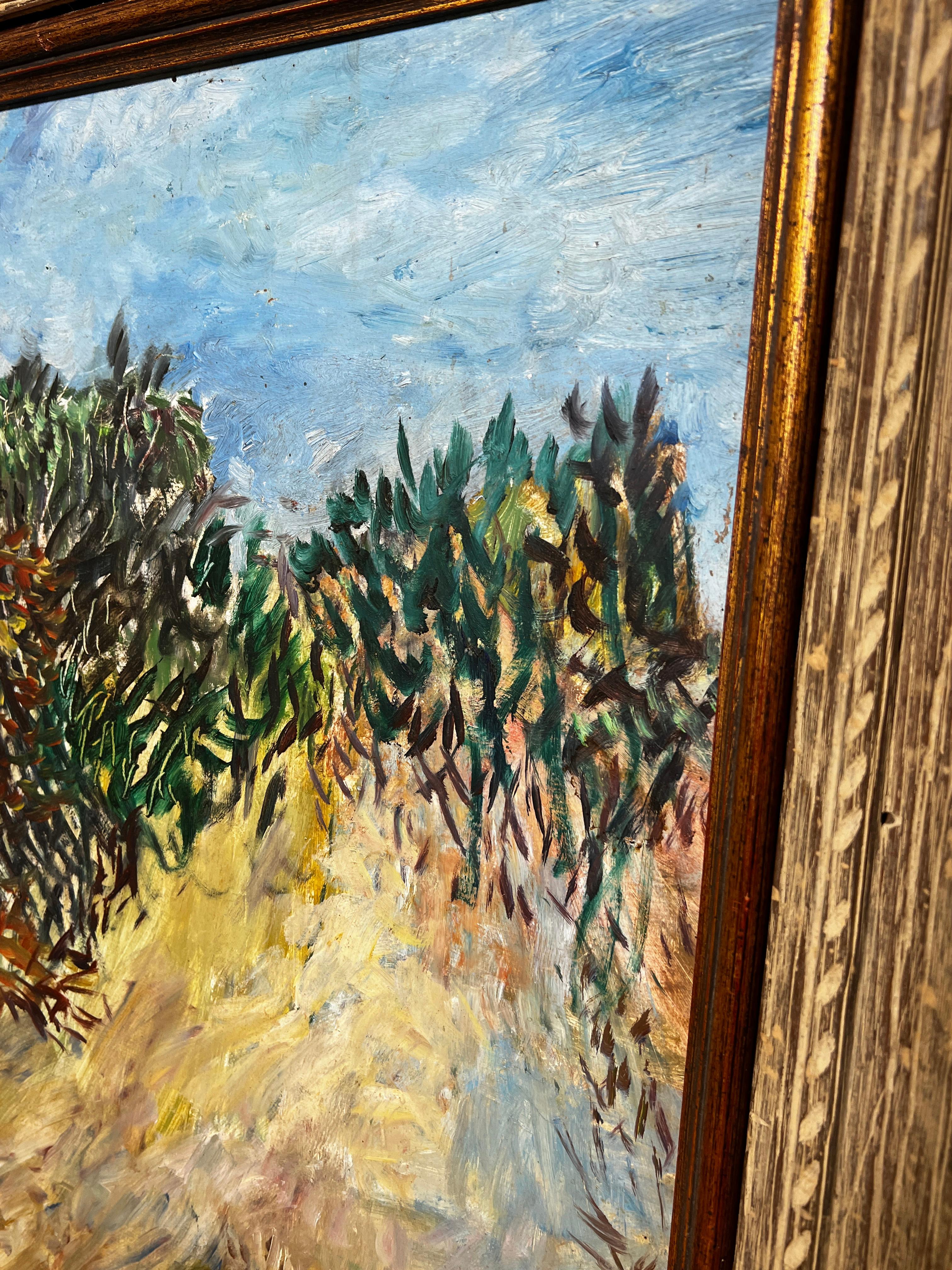 Modernist Cape May Beach Dunes Painting by Adams Wirt Garrett, Dated ...