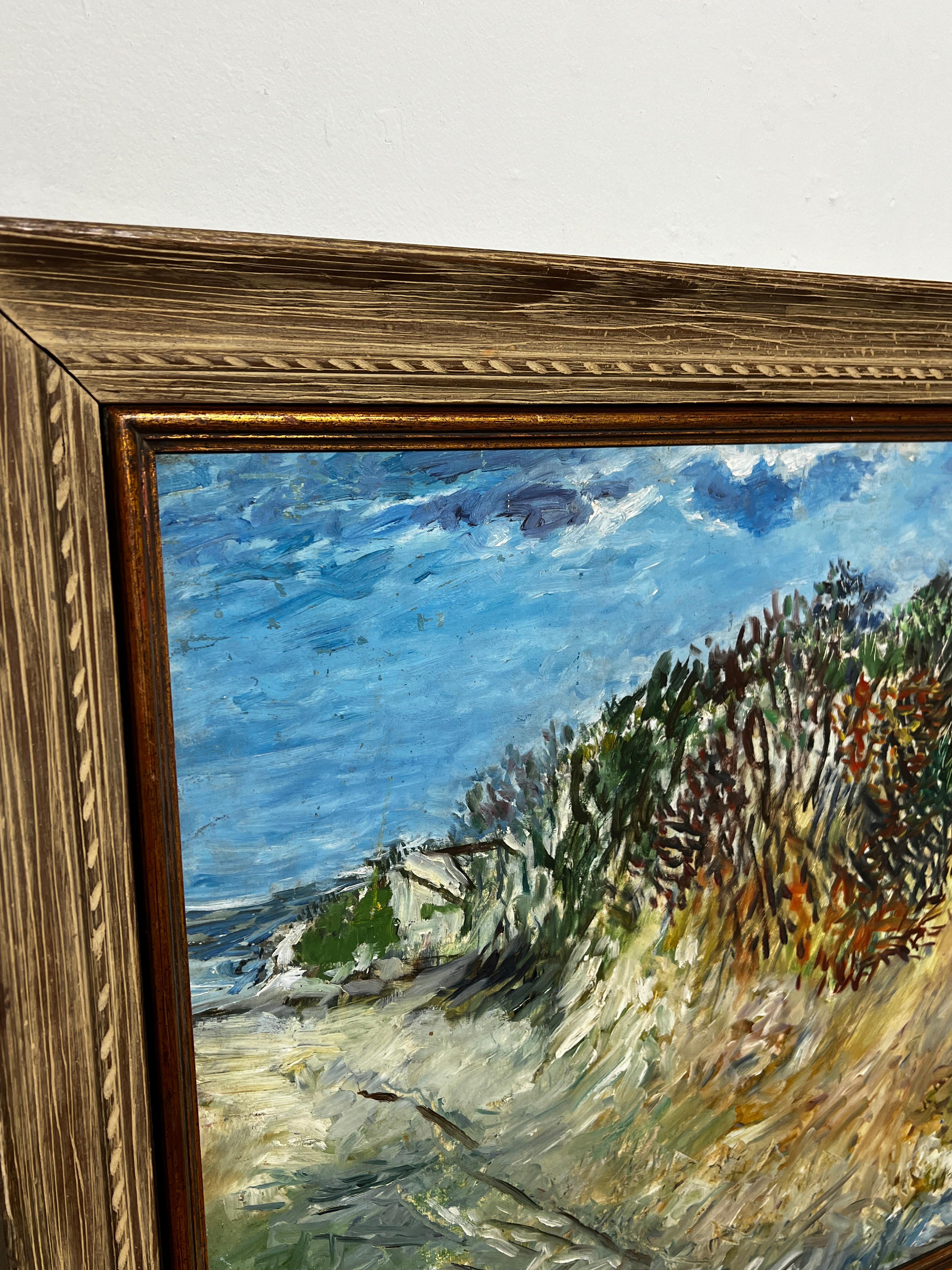 Modernist Cape May Beach Dunes Painting by Adams Wirt Garrett, Dated ...