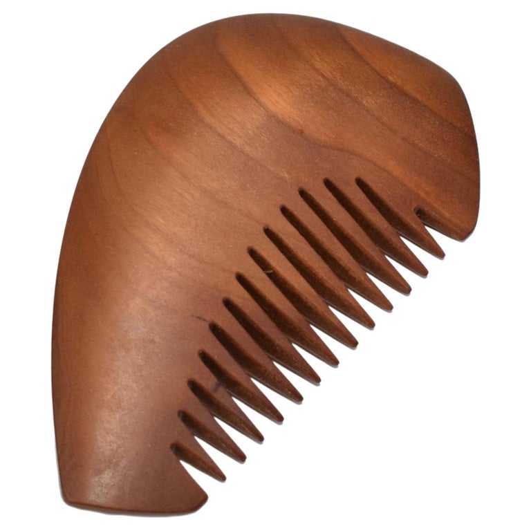 Modernist Carved Comb For Sale at 1stDibs