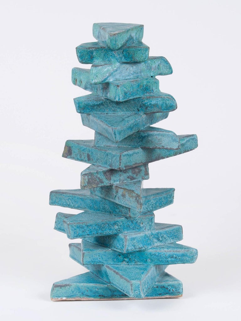 Modernist Ceramic Sculpture by Judy Engel For Sale at 1stDibs