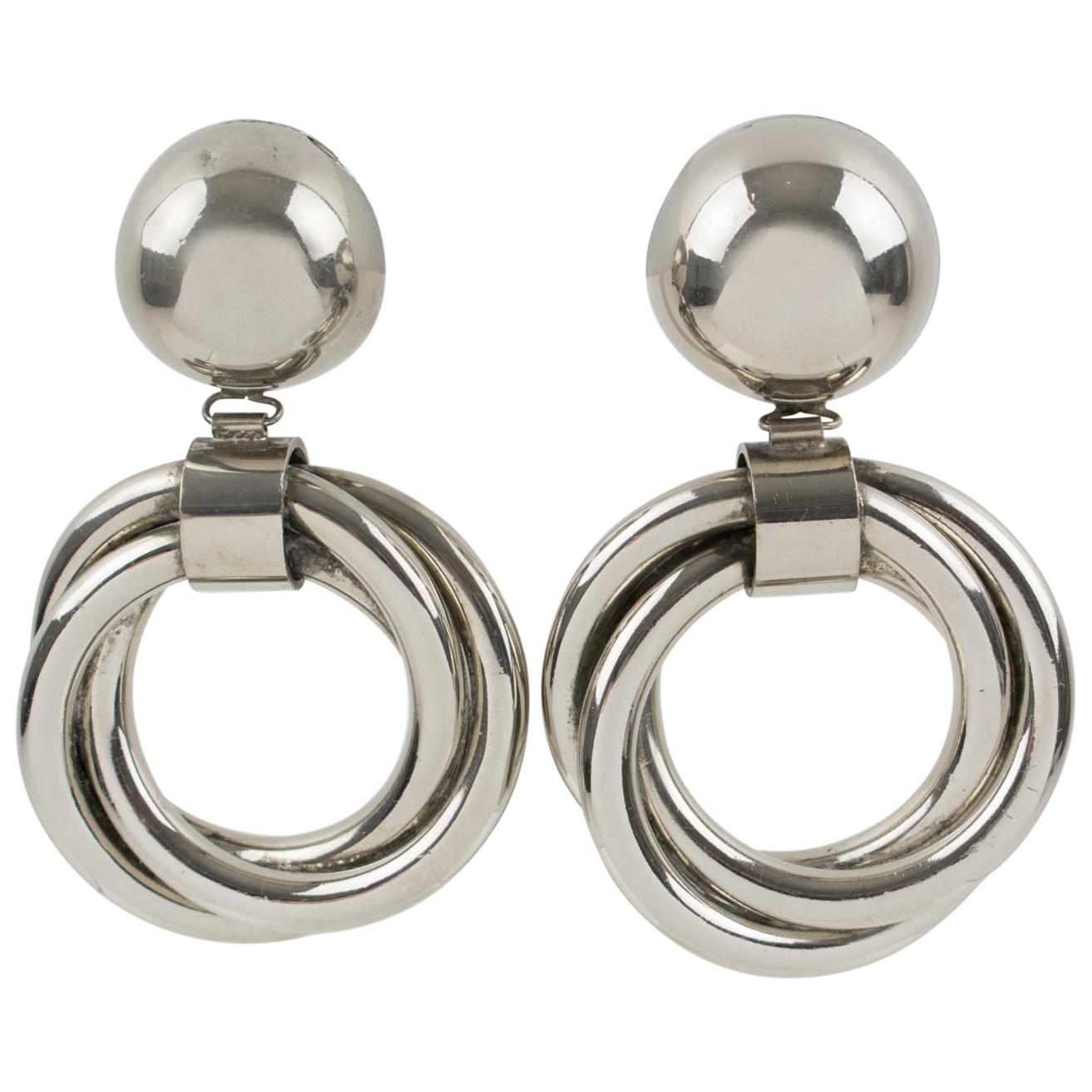 ALICE CAVINESS c.1940's Bronze Red Confetti Bead Double Chain Necklace ...