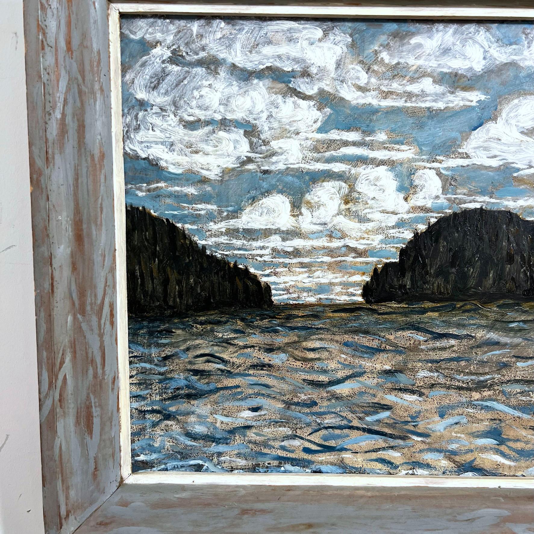 Modernist Coastal Maine Painting by Norman Tronerud, Circa 1940s For ...