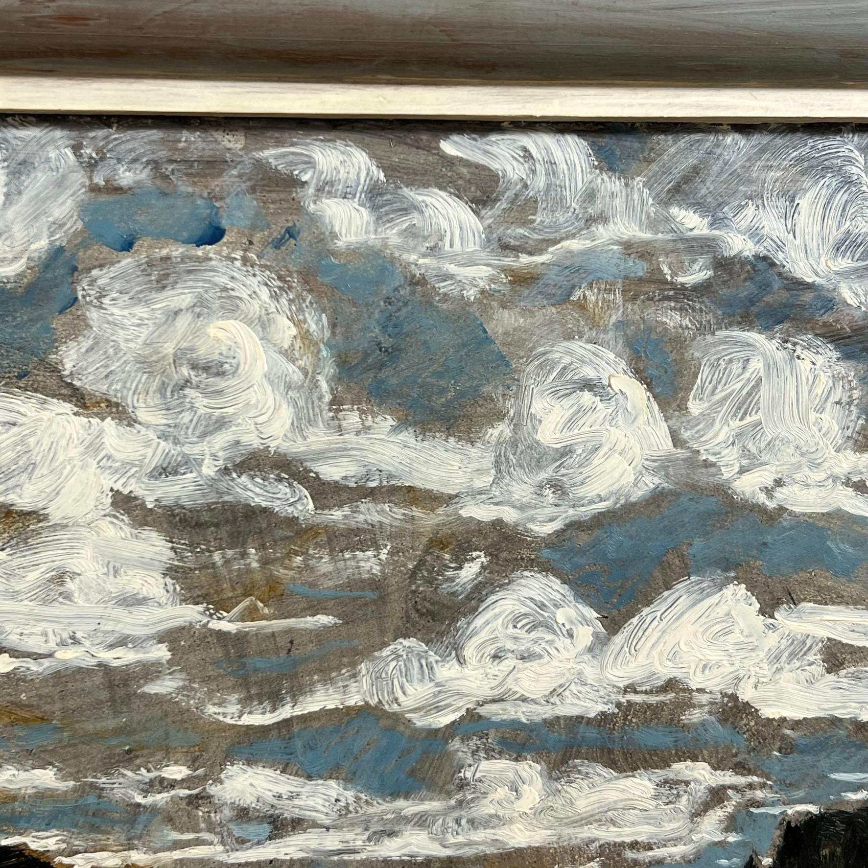 Modernist Coastal Maine Painting by Norman Tronerud, Circa 1940s For ...