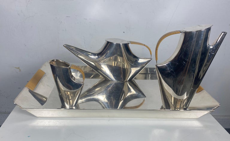 Modernist Coffee / Tea Set by Lino Sabattini, Christofle For Sale at ...