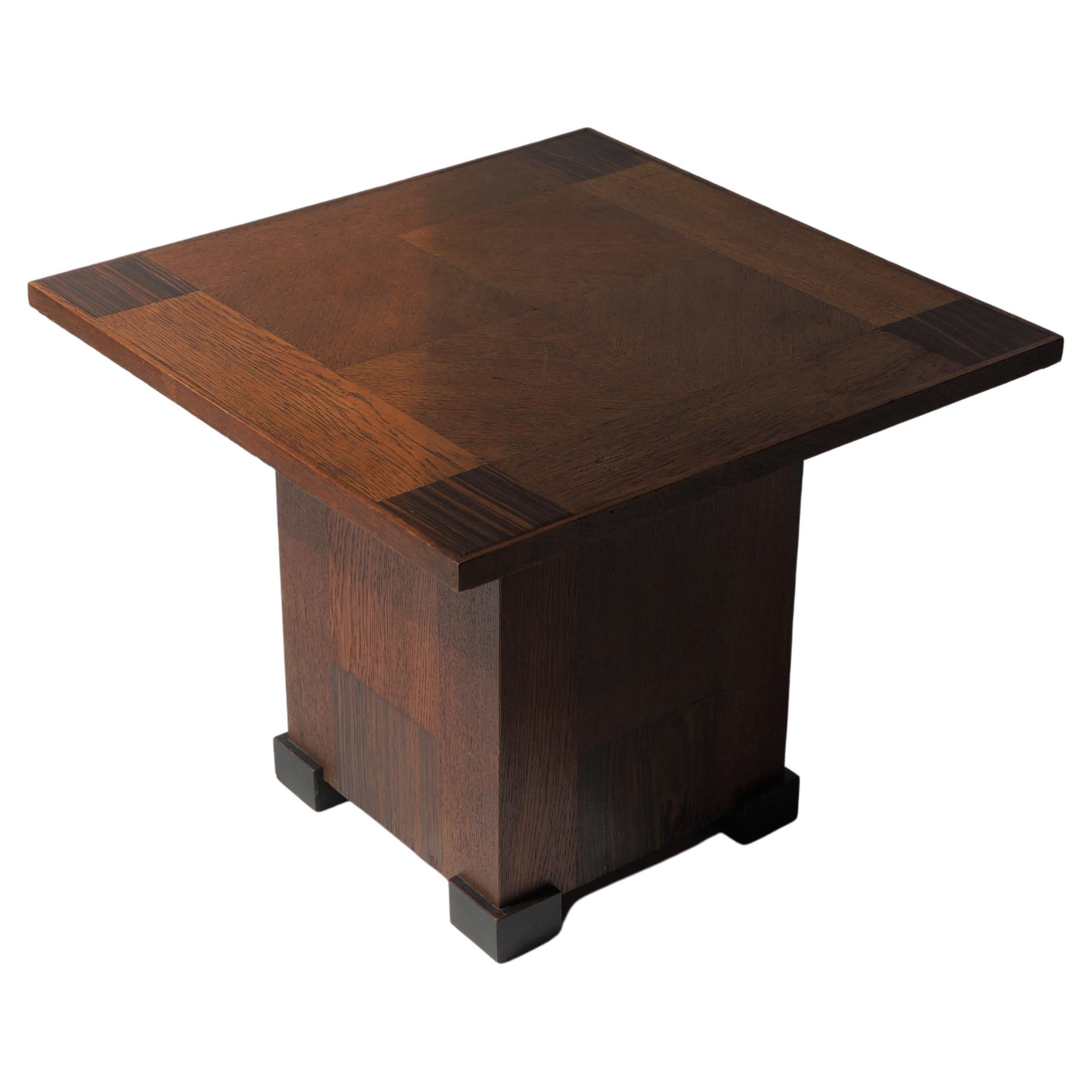 Oak Dutch Art Deco Haagse School Coffee Table, 1920s at 1stDibs