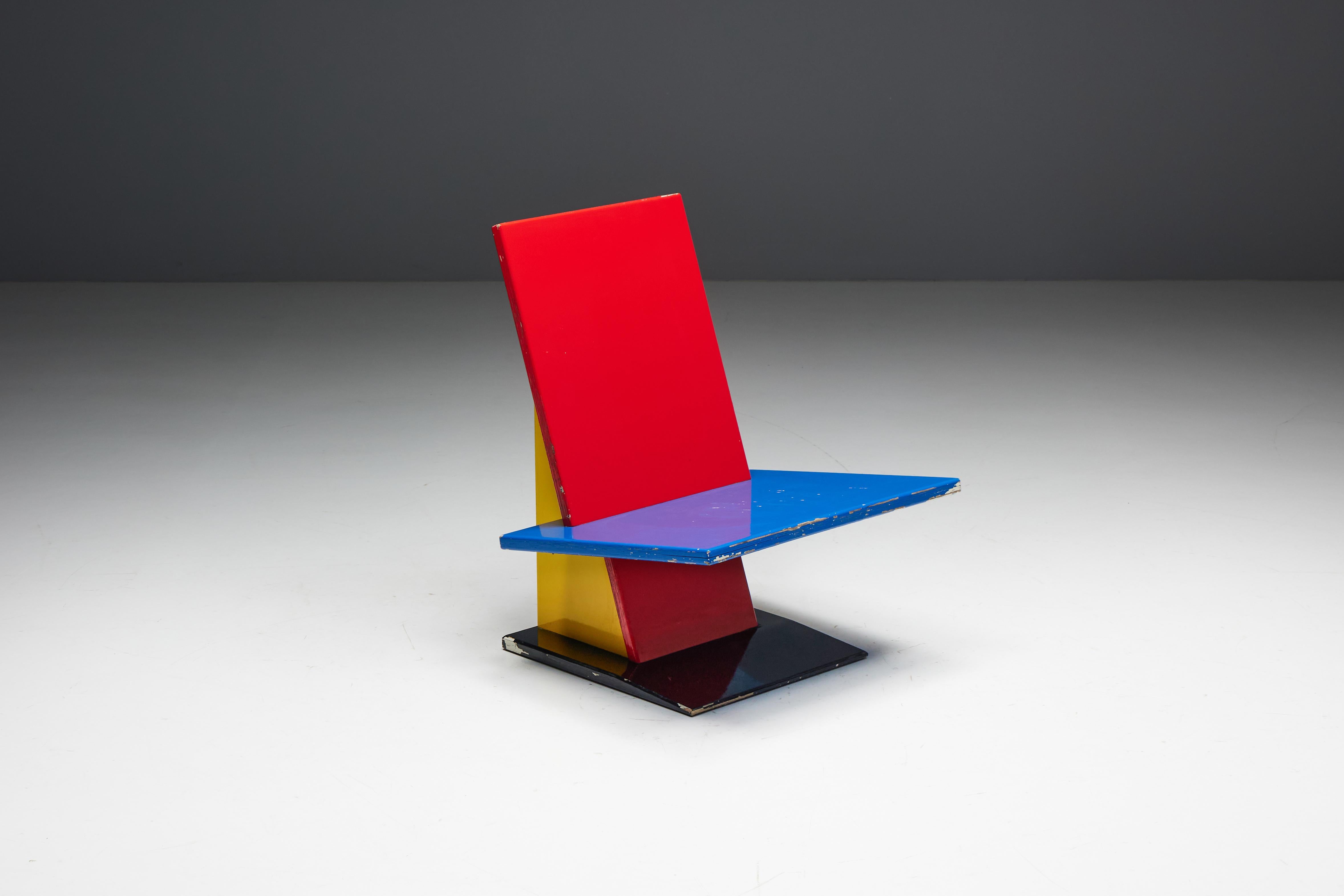 Modernist De Stijl Inspired Lounge Chairs, Netherlands, 1960s For Sale ...