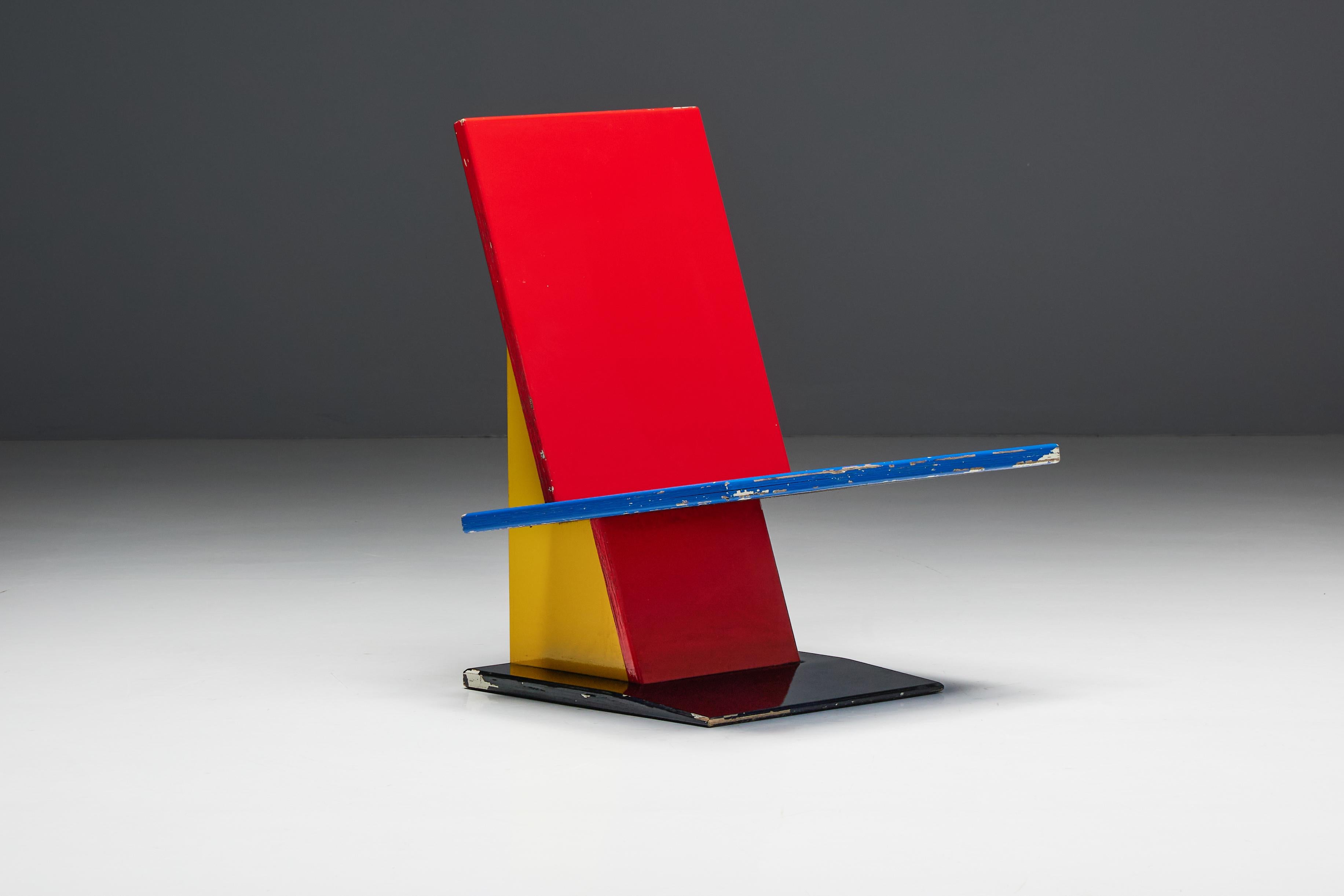 Modernist De Stijl Inspired Lounge Chairs, Netherlands, 1960s For Sale ...