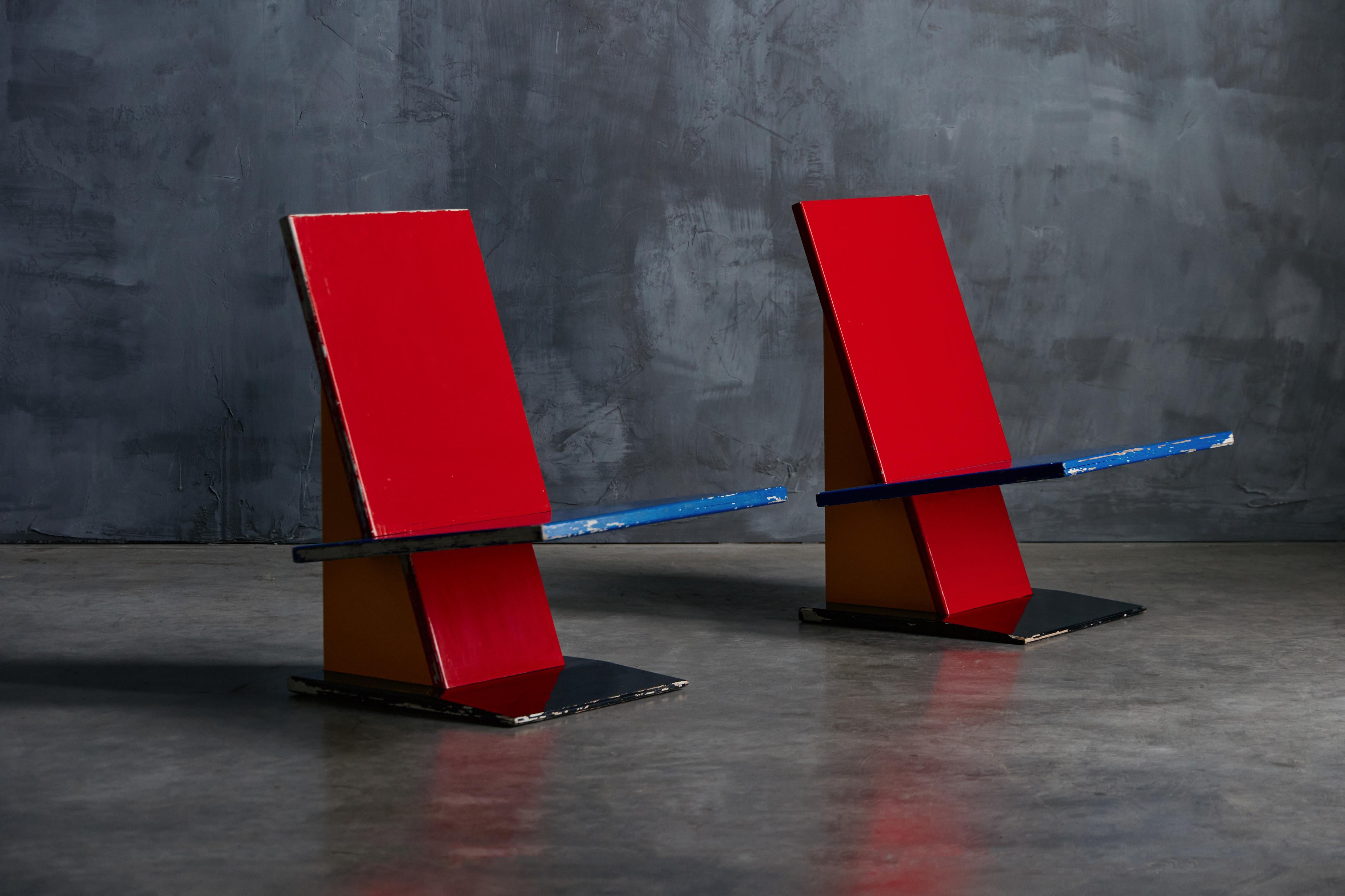 Modernist De Stijl Inspired Lounge Chairs, Netherlands, 1960s For Sale ...