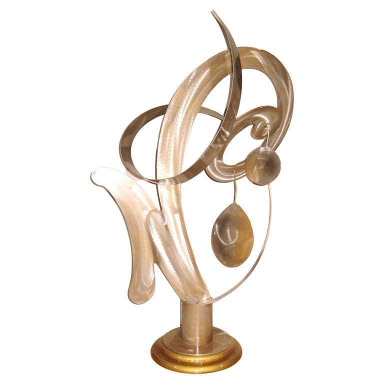 Modernist Dean Johnson Metal Sculpture For Sale at 1stDibs