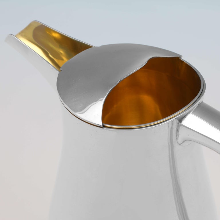 Modernist Design Sterling Silver Water Jug - London 1979 J. J. McGreal ...